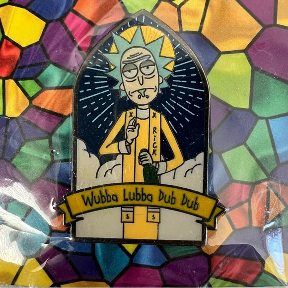 Accessories | Rick And Morty Enamel Pin Wubba Luna Dub Dub | Poshmark